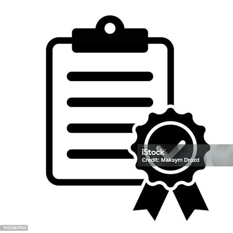 인증서 아이콘입니다 프리미엄 품질의 상징입니다 업적 배지 작업 완료 아이콘입니다 서명된 승인된 문서 프로젝트가 완료되었습니다 품질 마크 도전 과제 배지 벡터입니다 고급에