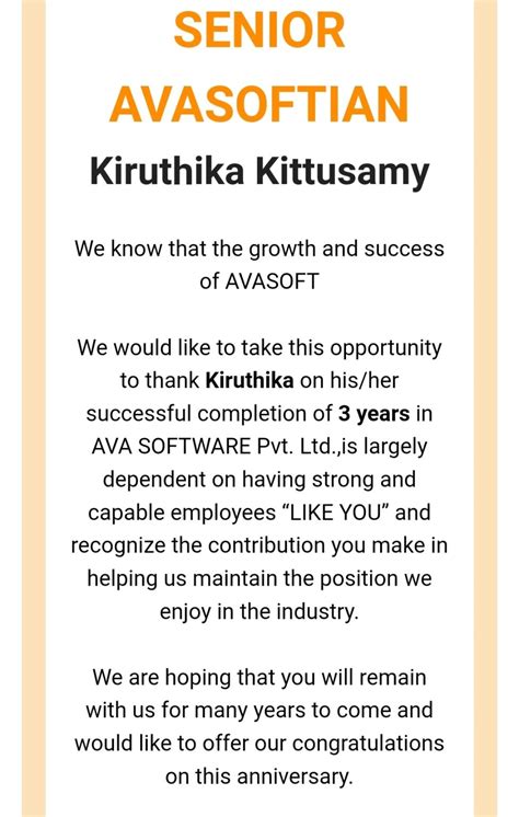 kiruthika kittusamy on linkedin celebrating 3rd year anniversary in