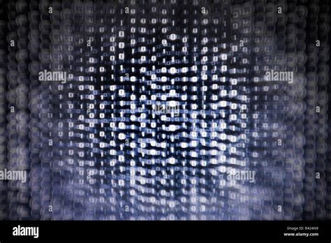 Blue Binary Code Background Computer Data Storage Server Internet