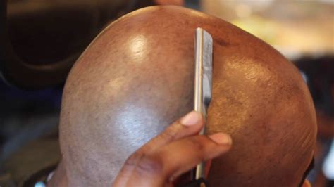 Shave Head With Razor