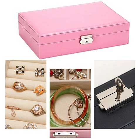 Топ органайзер для ювелирных изделий коробка Для женщин Дисплей хранения Чехол большого размера