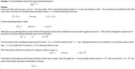 Solved Below Is A Proof Of A Limit Using The Definition Of A Chegg Com