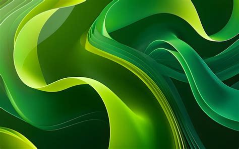 Premium Photo Dynamic Green Curve Vibrant Gradient Abstract Background