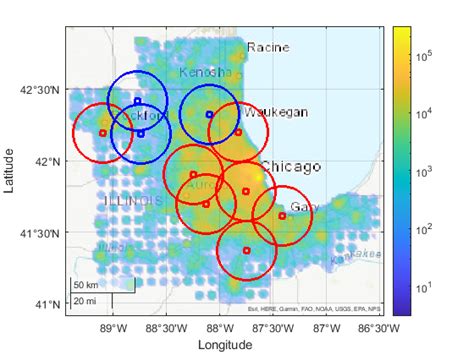 Generated Networks For The Maximal Coverage Location Problem For P 10