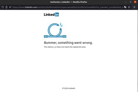Linkedin Issue The Redirecturi Does Not Match The Registered Value