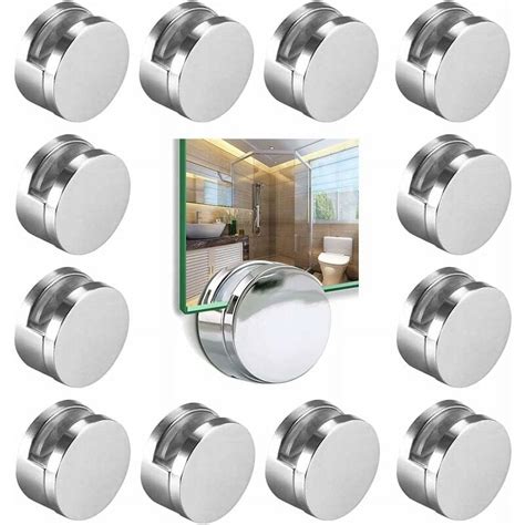 12 Circular Mirror Clips Mirror Clips Glass Clips Zinc Alloy