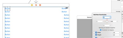 Ios How To Equally Space Items In Xcode Storyboard Stack Overflow