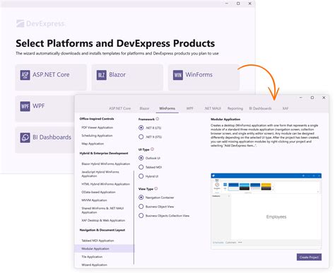 Build An Office Inspired Ui Using Devexpress Project Templates Winforms Controls Devexpress