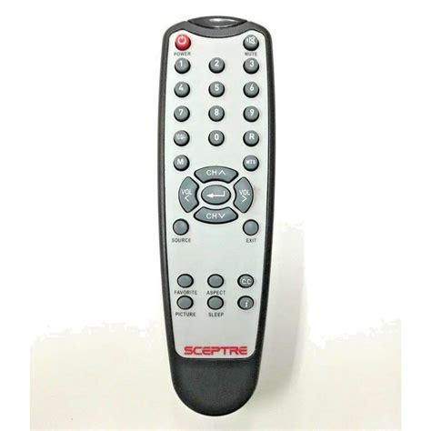 Sceptre Oem Original Tv Remote Control Gray