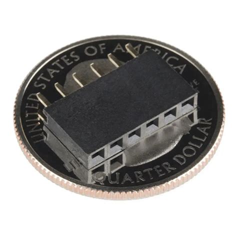 Sparkfun Header 6 Pin Female Pth 01in Robotshop