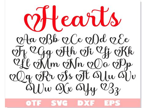 Love Heart Fonts