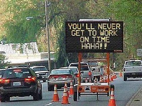 18 Very Funny Hacked Traffic Construction Signs