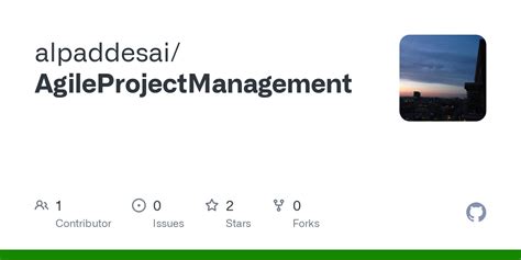 GitHub Alpaddesai AgileProjectManagement