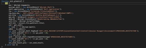 Figure 5 Javascript Code For Initializing Global Variables Cyble