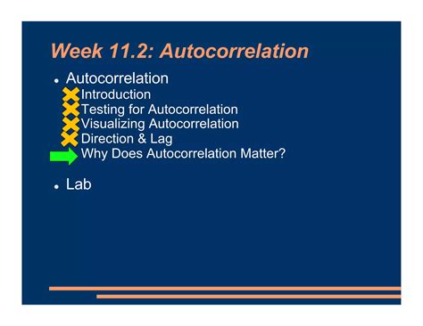 Mixed Effects Models Autocorrelation Ppt