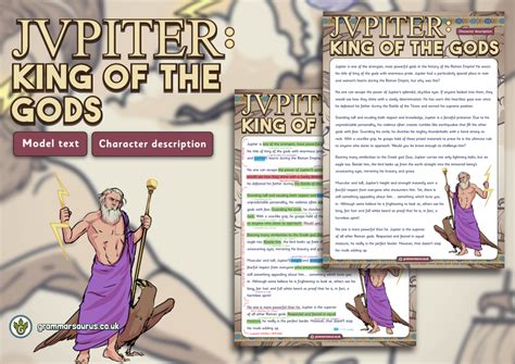 Year 3 Model Text Character Description Jupiter King Of The Gods