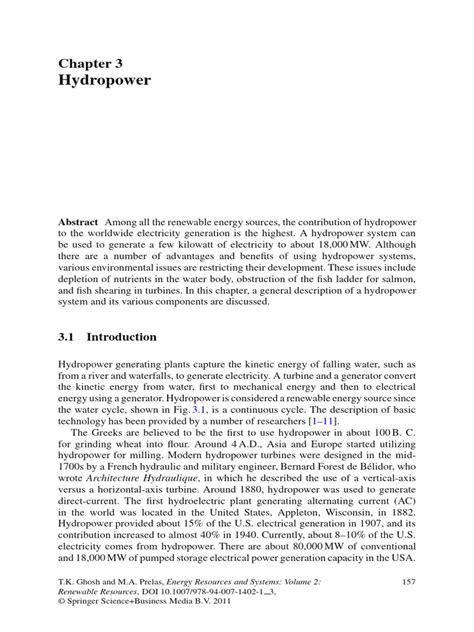 Lecture 1 Download Free Pdf Hydroelectricity Dam