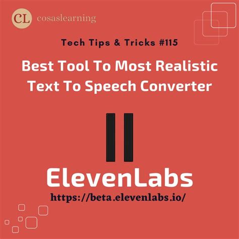 Cosas Learning On Linkedin Cosas Tools Tool Cosaslearning Techtipsandtricks Tech Elevenlabs