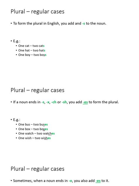 English Plural Formation Rules Pdf Language Arts And Discipline