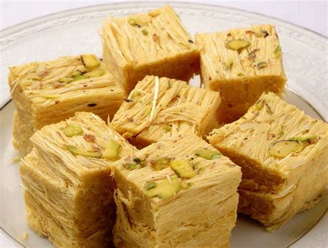 Soan Papdi Traditional Indian Sweet Treat Diwali Special Sweets