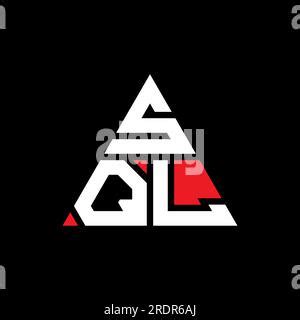 SQL Triangle Letter Logo Design With Triangle Shape SQL Triangle Logo Design Monogram SQL