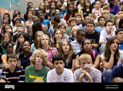 Students At A School Assembly