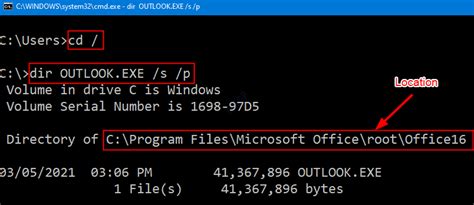 Where Is Outlook Exe Located In Windows