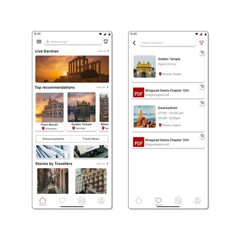 Patil Harshada On Linkedin Ui Ux Uiux Mobileapp Sanatan Templeapplication Travel India