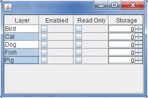 Java JTable Disable Column Selection Stack Overflow