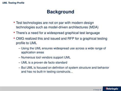 PPT Graphical Testing With UML The UML Testing Profile PowerPoint Presentation ID 476819