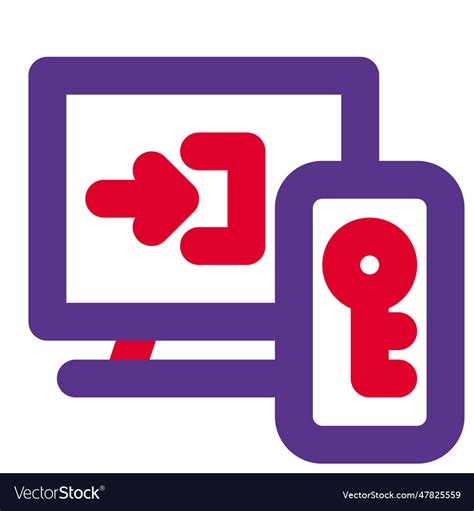 Two Factor Authentication For Better Security Vector Image