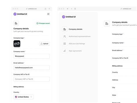 Company Details — Untitled Ui By Jordan Hughes® On Dribbble