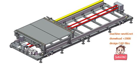 Industrial 3d Model Pallet Conveyor Machine World