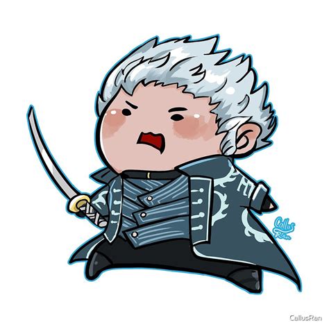 Devil May Chibi Vergil By Callusran Redbubble