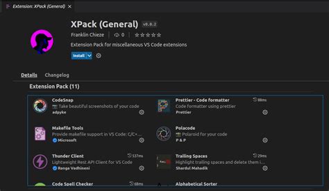 XPack General Visual Studio Marketplace