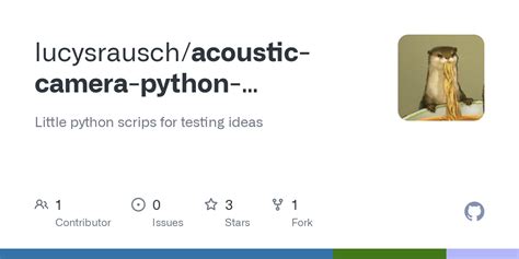 Github Lucysrauschacoustic Camera Python Simulation Little Python Scrips For Testing Ideas