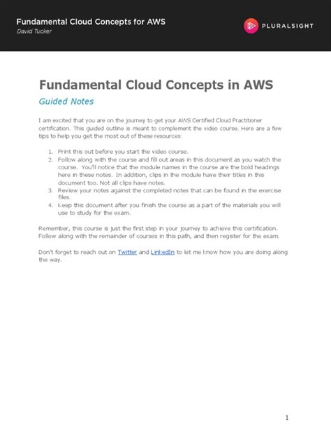 Fundamental Cloud Concepts Guided Notes Completed Pdf Cloud Computing Software As A