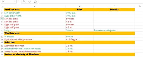 Simple Structural Analysis In Excel Format Experts