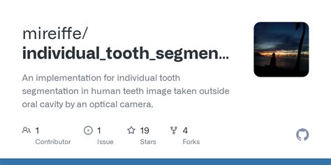 Github Mireiffeindividualtoothsegmentation An Implementation For