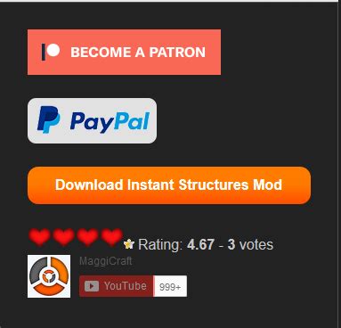 Instant Structures Mod ISM Structures Minecraft Mod