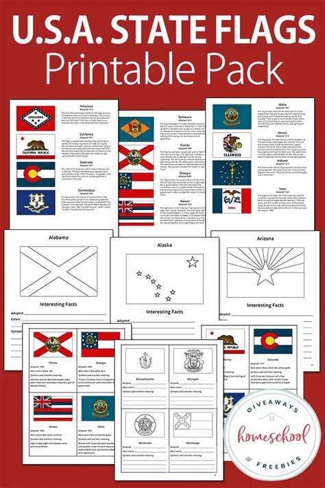 Free State Flags Worksheets And Fact Cards Worksheets Library