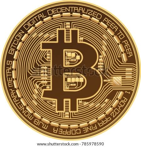 Bitcoin Logo Icon Vector 3 D Stock Vector Royalty Free 785978590 Shutterstock
