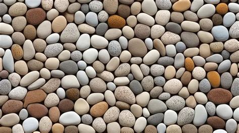 Vector Background Organic Texture With Seamless Pebble Mosaic Floor