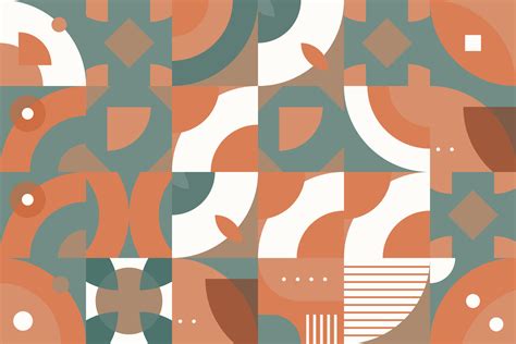 Stylish Geometrical Shapes Seamless Pattern It Consists Of A Polyhedron Such As A Circle Square