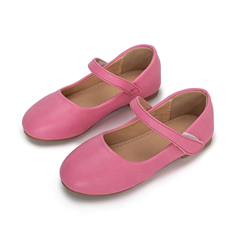 Girls Mary Jane Dress Shoes Low Heel Ballerina For Wedding Birthday