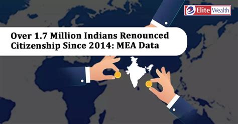 Over 1 7 Million Indians Renounced Citizenship Since 2014 Mea Data