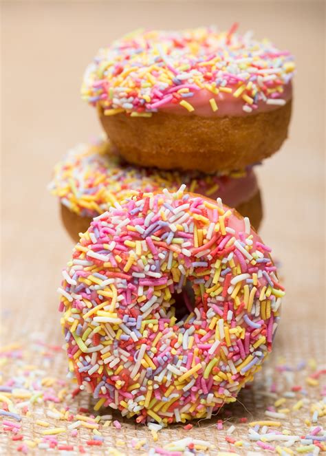 Strawberry Sprinkle Donut 21 Pack Strawberry Iced Doughnut With