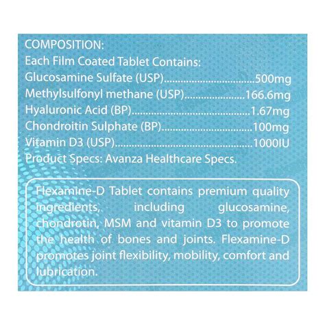 Order Medevox Flexamine D Dietary Supplement 20 Pack Online At Best Price In Pakistan Naheedpk