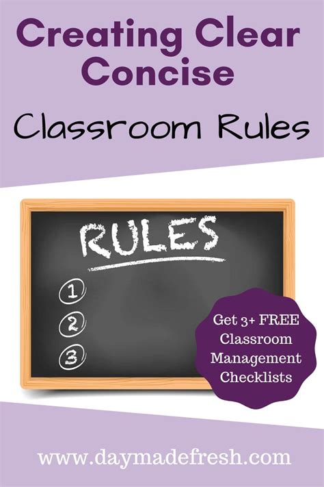 Creating Clear Concise Classroom Rules Day Made Fresh