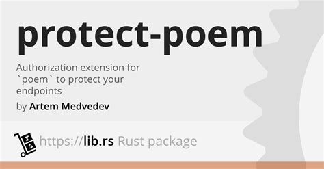 Protect Poem 0 0 1 Beta 1 [not Recommended] Lib Rs